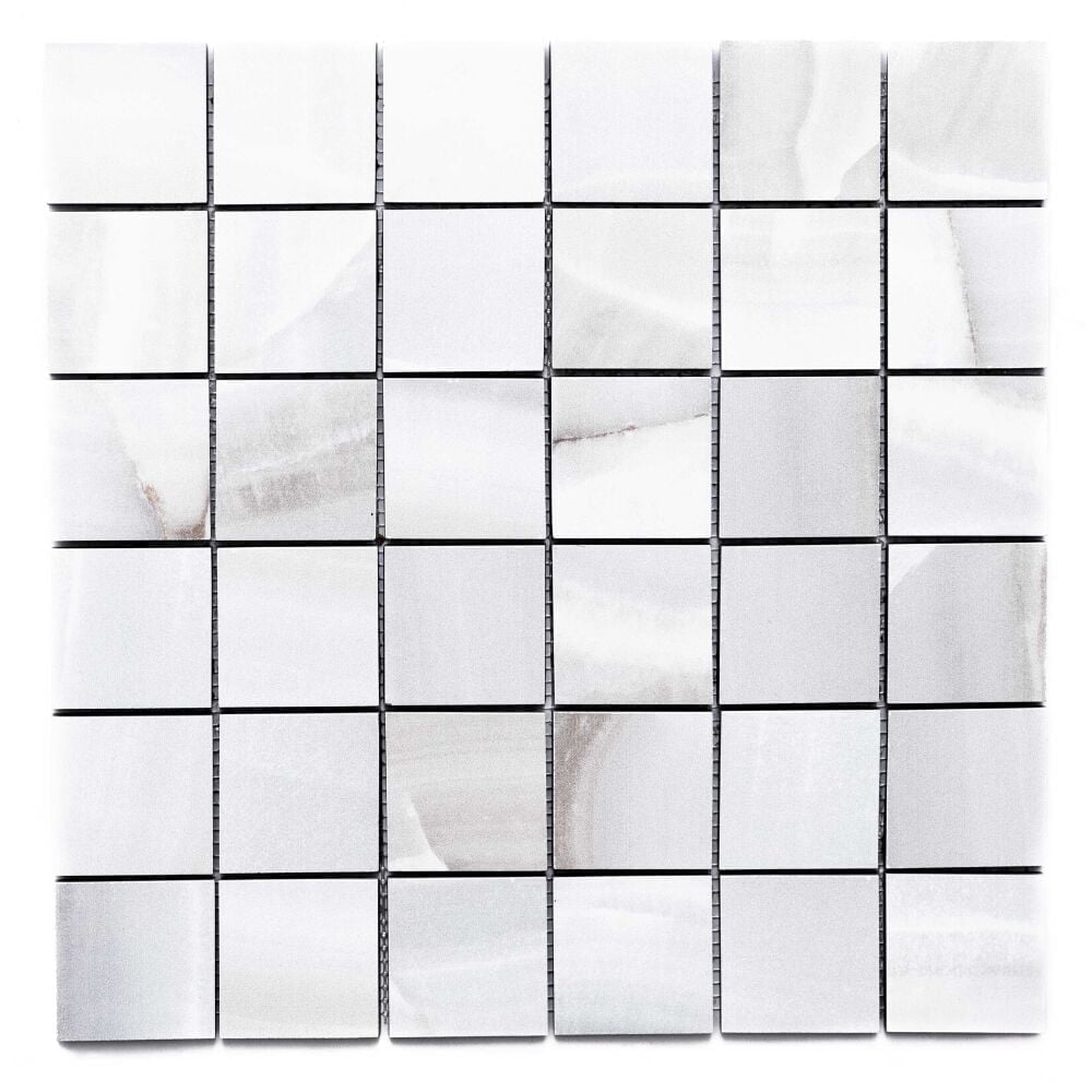 The Tile Life Amsterdam Gris 2" x 2" Porcelain Floor and Wall Tile, 1 ...