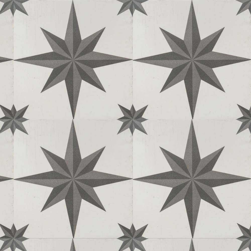 The Tile Life Astral Gray Sun 10" x 10" Porcelain Floor and Wall Tile ...