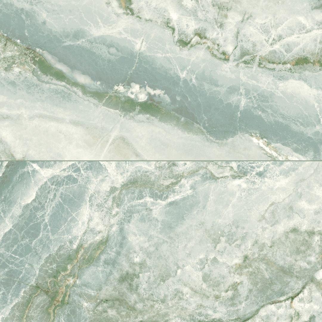 The Tile Life Banff 24" x 48" Onice Jade Polished Porcelain Floor and ...