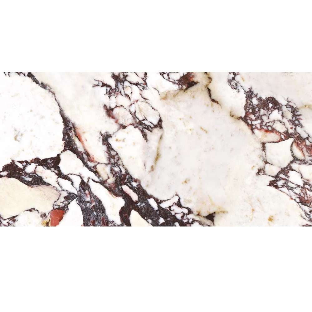 The Tile Life Cala Rosso Viola Marble Look Porcelain Tile Sample - 4 x ...