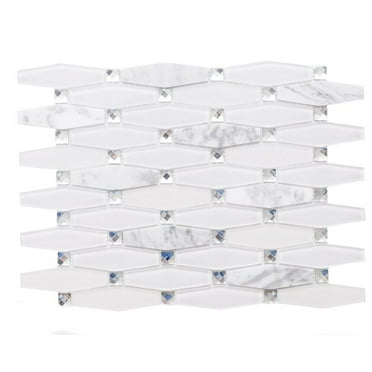 Art3d Kitchen Backsplash Tile Mother of Pearl Shell Mosaics, 12" x 12 ...