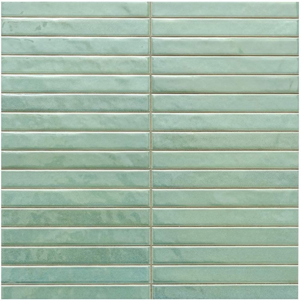 The Tile Life Castilla 14" x 14" Sage Porcelain Wall Tile, 12 Piece (15 ...