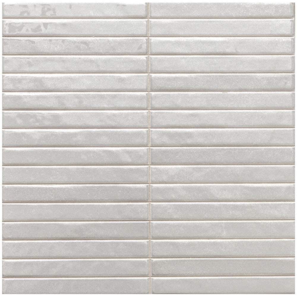 The Tile Life Castilla Ash 14" x 14" 3D Textured Ribbed Porcelain Wall ...