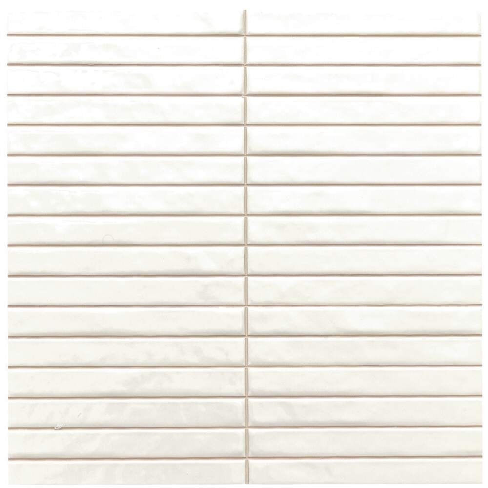 The Tile Life Castilla Ecru White Porcelain Textured Ribbed Tile Sample ...