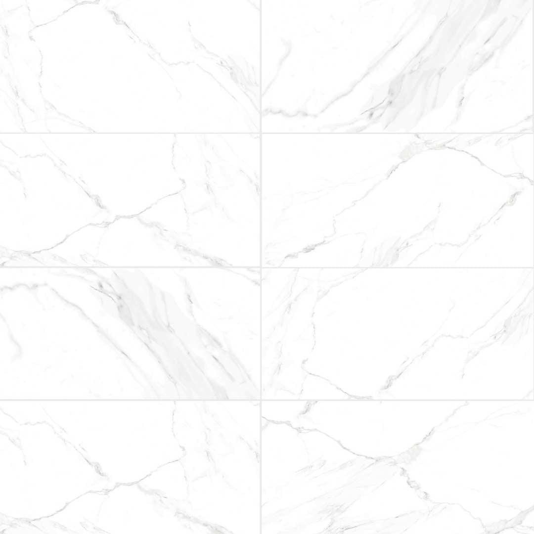 The Tile Life Cheyenne White Porcelain Tile Sample - 4 x 4 in. - Glossy ...