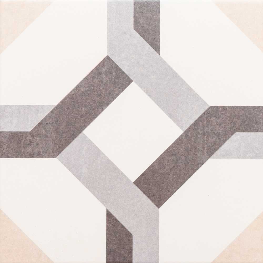 The Tile Life DaVinci Beige Porcelain Encaustic Tile - 7.9 x 7.9 in ...