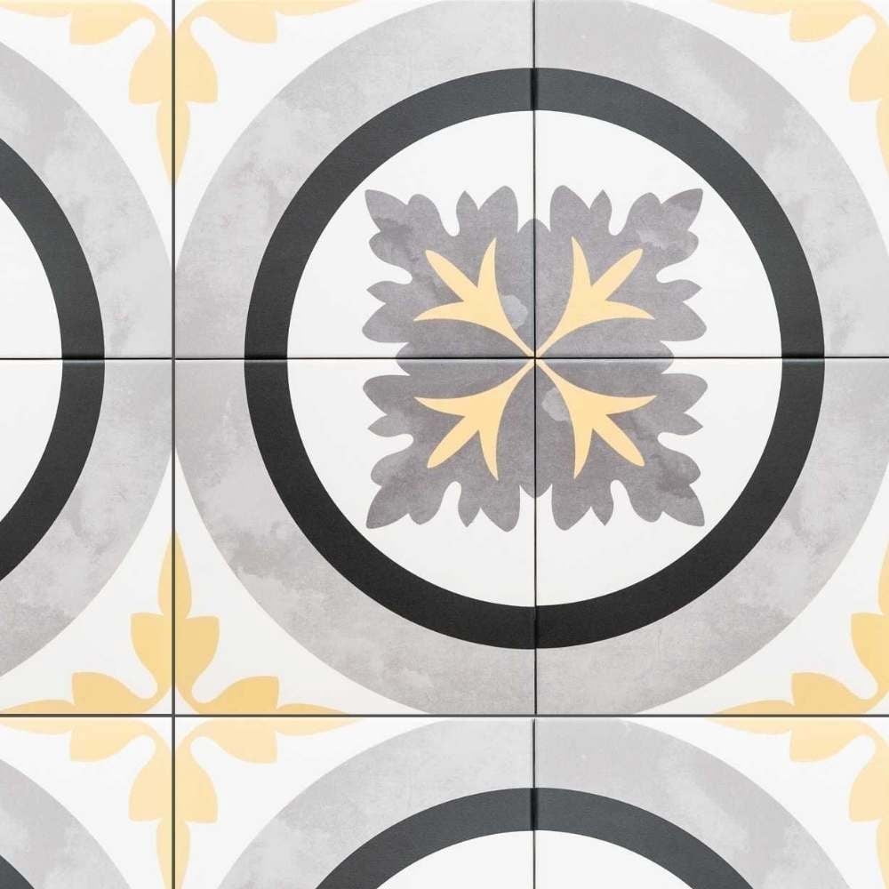 The Tile Life DaVinci 7.9x7.9 Mustard Porcelain Floor and Wall Tile - 7 ...