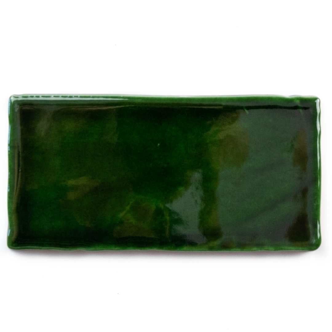 The Tile Life Diana 3x6 Emerald Glossy Ceramic Subway Wall Tile - Case ...