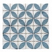 The Tile Life Eterna Hex 1" x 1" Blend Pattern Infinity Glass Mosaic ...
