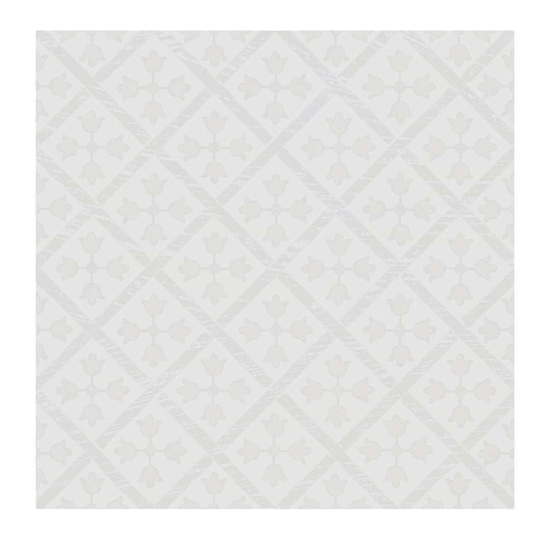 The Tile Life Etiquette 8x8 White Porcelain Patterned Floor and Wall ...