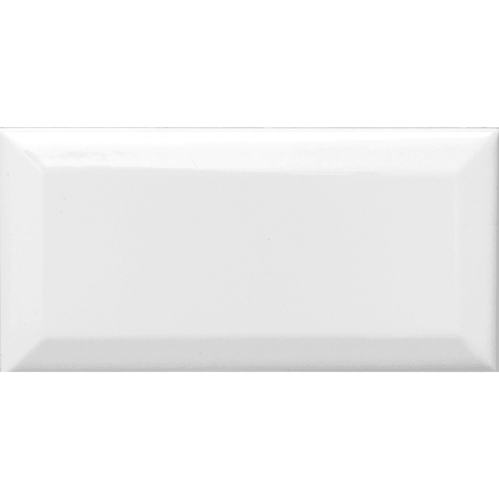 The Tile Life Fresno 3x6 White Beveled Subway Ceramic Wall Tile, 1 ...