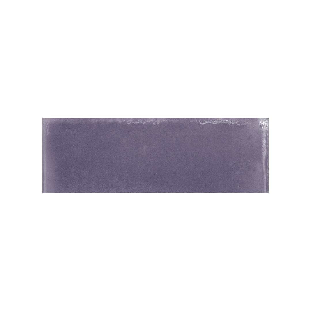 The Tile Life Galileo 2" x 6" Purple Glossy Porcelain Wall Tile Sample ...