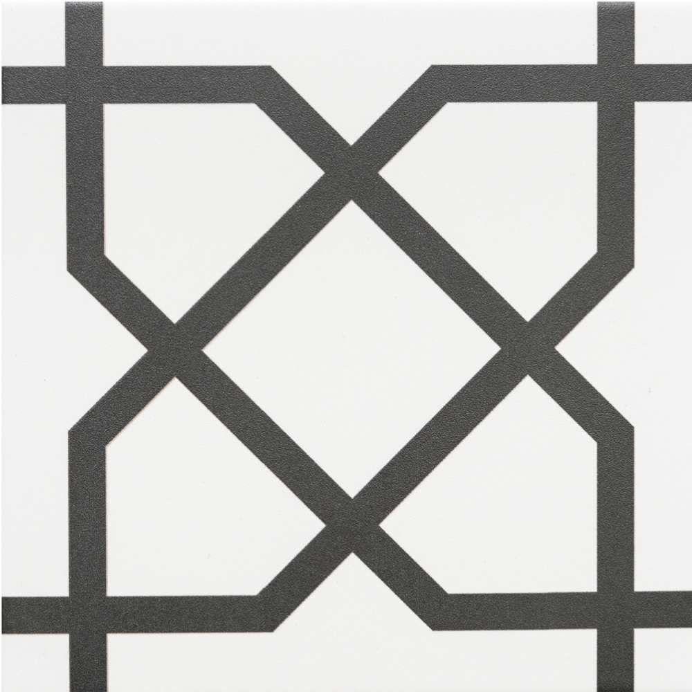 The Tile Life Gatsby Addon 6" x 6" Square Porcelain Patterned Floor and ...