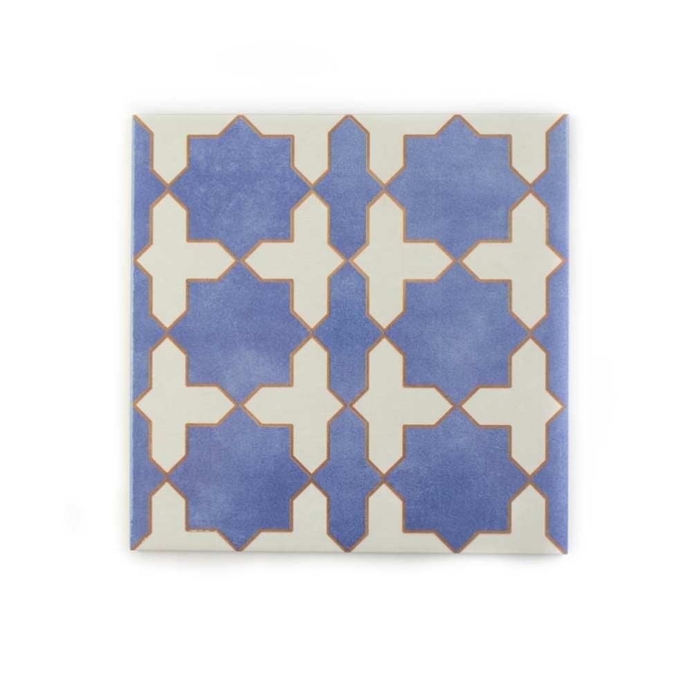 The Tile Life Gothic 10" x 10" Cobalto Porcelain Floor and Wall Tile ...