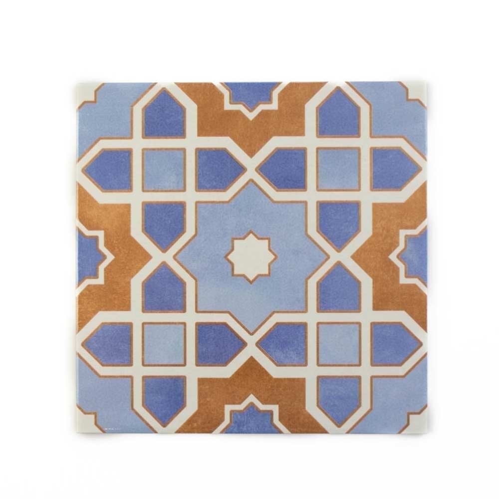 The Tile Life Gothic Cotto Porcelain Encaustic Tile Sample - 4 x 4 in ...