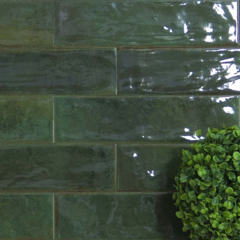 The Tile Life Havasupai Falls Verde 3x10 Glossy Ceramic Wall Tile ...