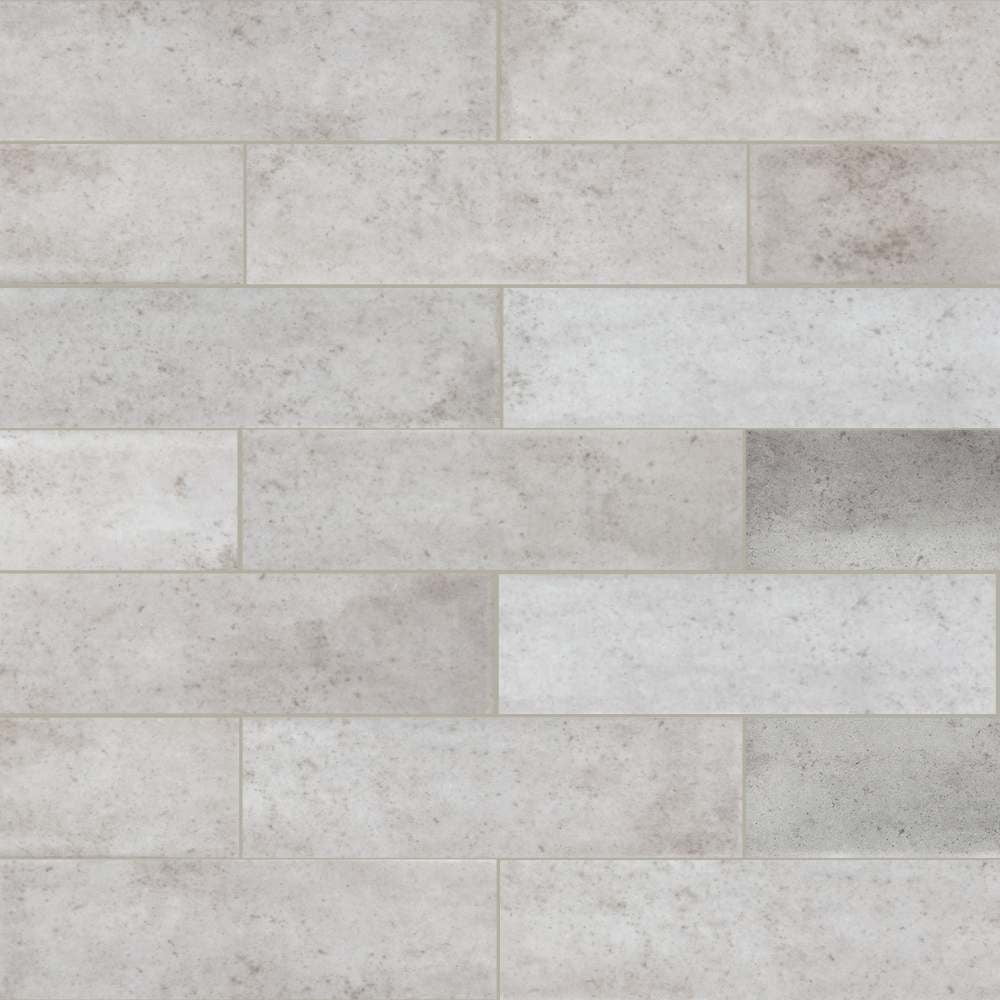 The Tile Life Ibiza Gray Ceramic Subway Wall Tile 2x10 in 40-Piece ...