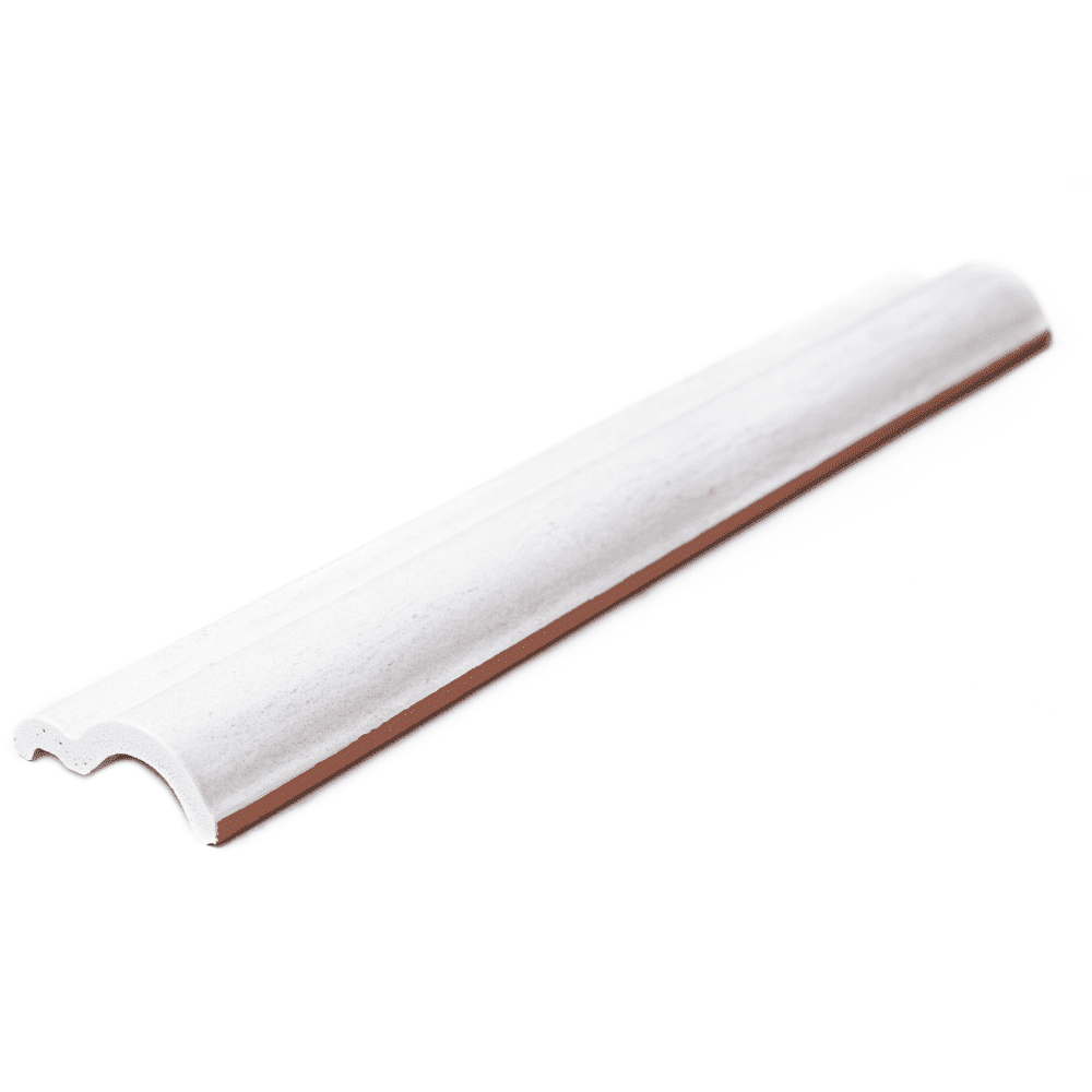 The Tile Life Jones 2" x 12" Blanco Glossy Ceramic Chair Rail Tile ...
