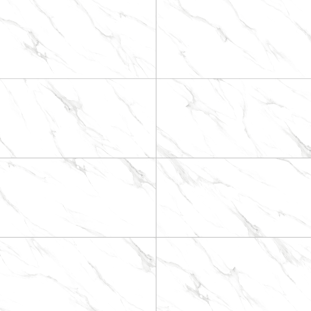 The Tile Life Monarch Calacatta Matte Porcelain Floor & Wall Tile, 24 x ...