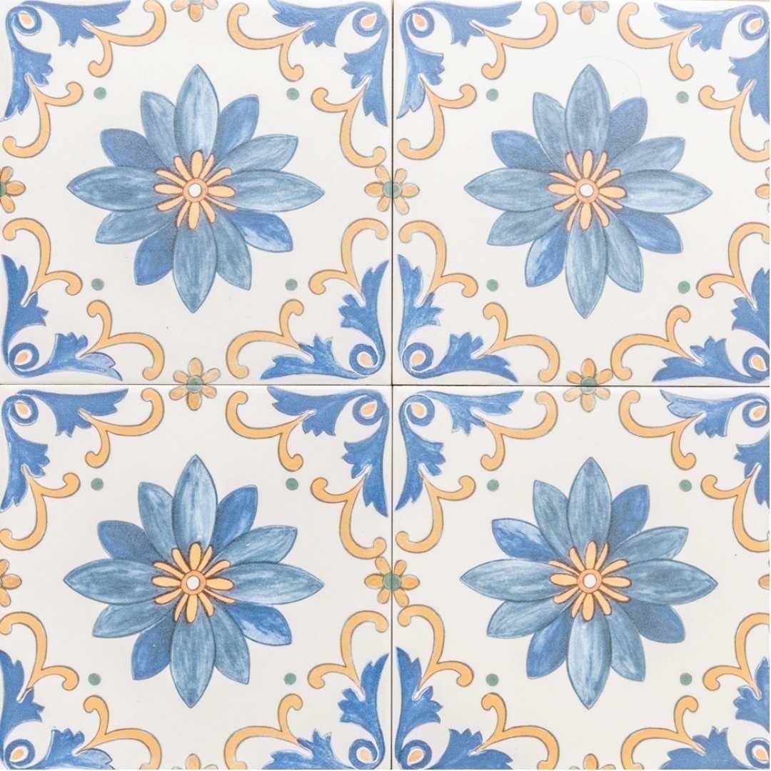 The Tile Life Monastery 8x8 Blue Porcelain Floor and Wall Tile - 8x8 ...
