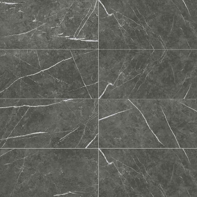 The Tile Life Opera 12" x 24" Gray Matte Porcelain Floor and Wall Tile, 6 Piece ( 11.62 Sq. ft ...