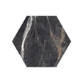 The Tile Life Oscuro 8" x 9" Gold Hexagon Porcelain Floor and Wall Tile ...