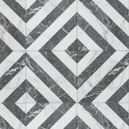 The Tile Life Alastair Silver 24" x 48" Porcelain Marble Look Floor and ...