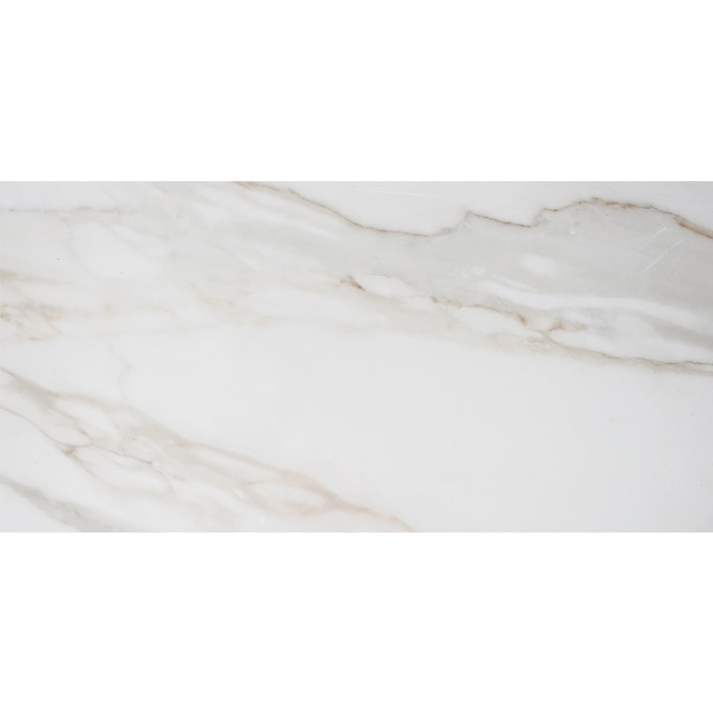 The Tile Life Porto 12x24 Calacatta Gold Glossy Porcelain Tile - Case ...