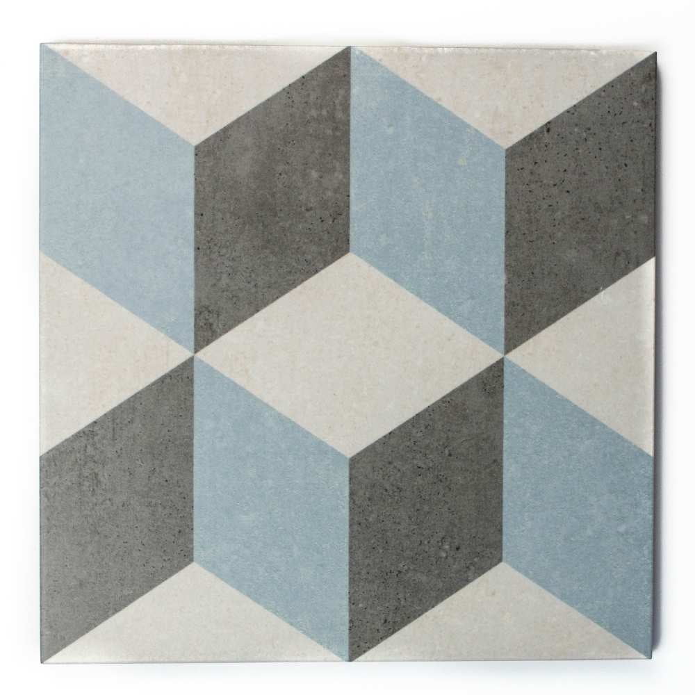 The Tile Life Prism 9x9 Square Porcelain Floor and Wall Tile, Grey (10. ...