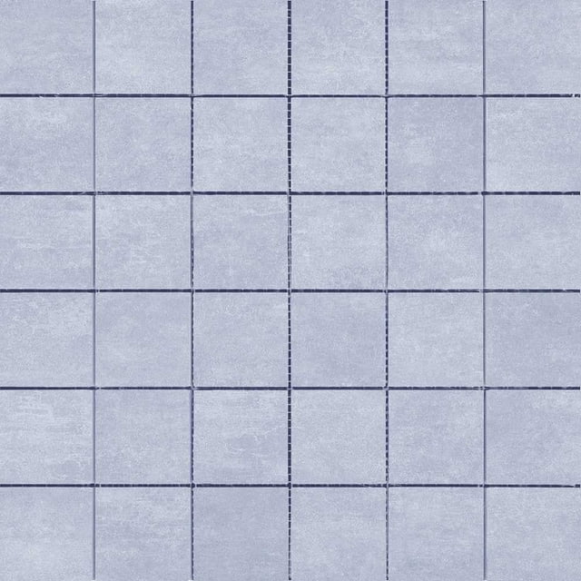 The Tile Life Quell Blue 2" x 2" Square Porcelain Mosaic Bathroom Floor ...