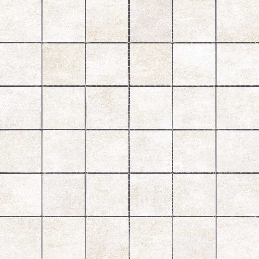 The Tile Life Quell 2" x 2" White Porcelain Floor and Backsplash Wall ...