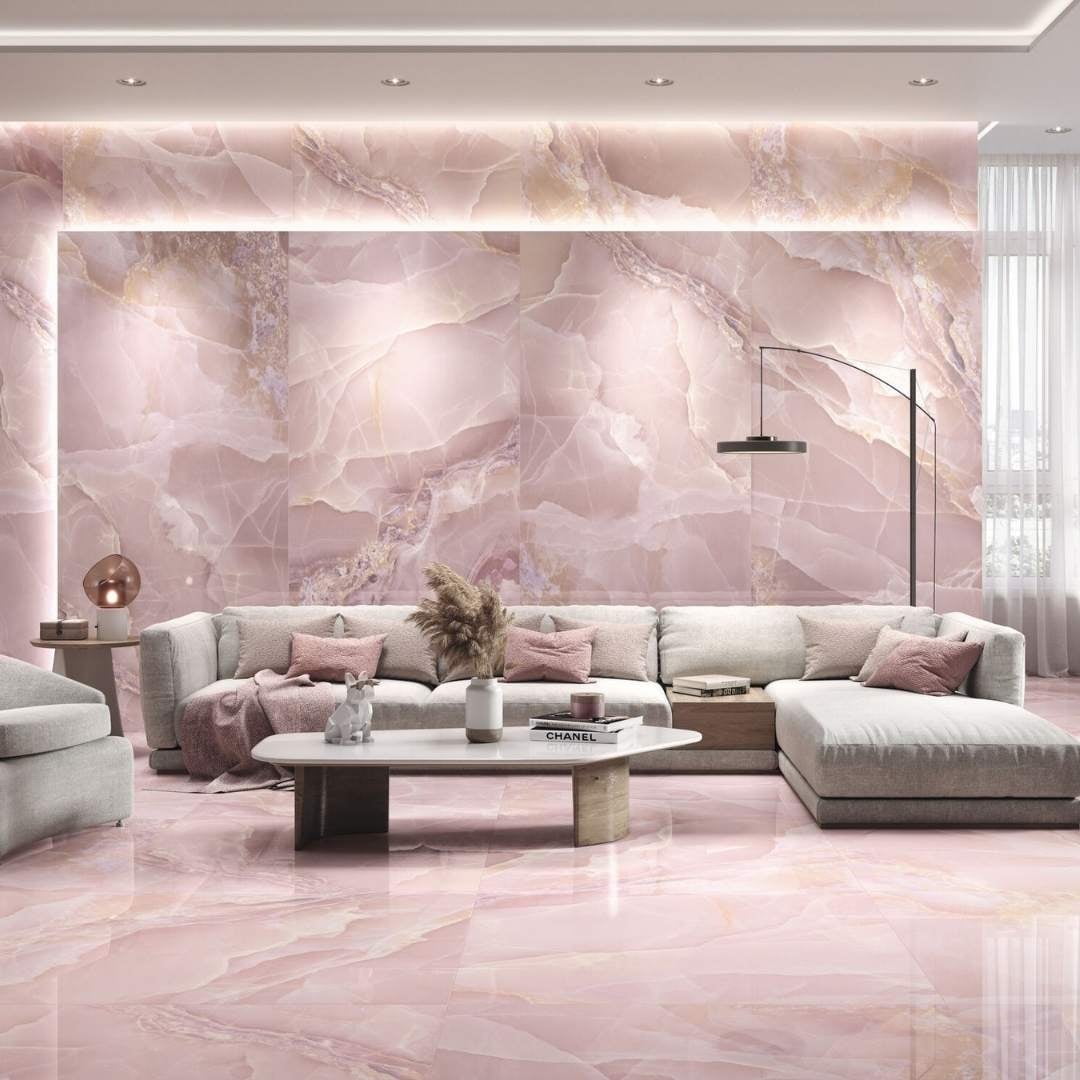 The Tile Life Riptide Rose Porcelain Floor and Wall Tile, 4" x 4 ...