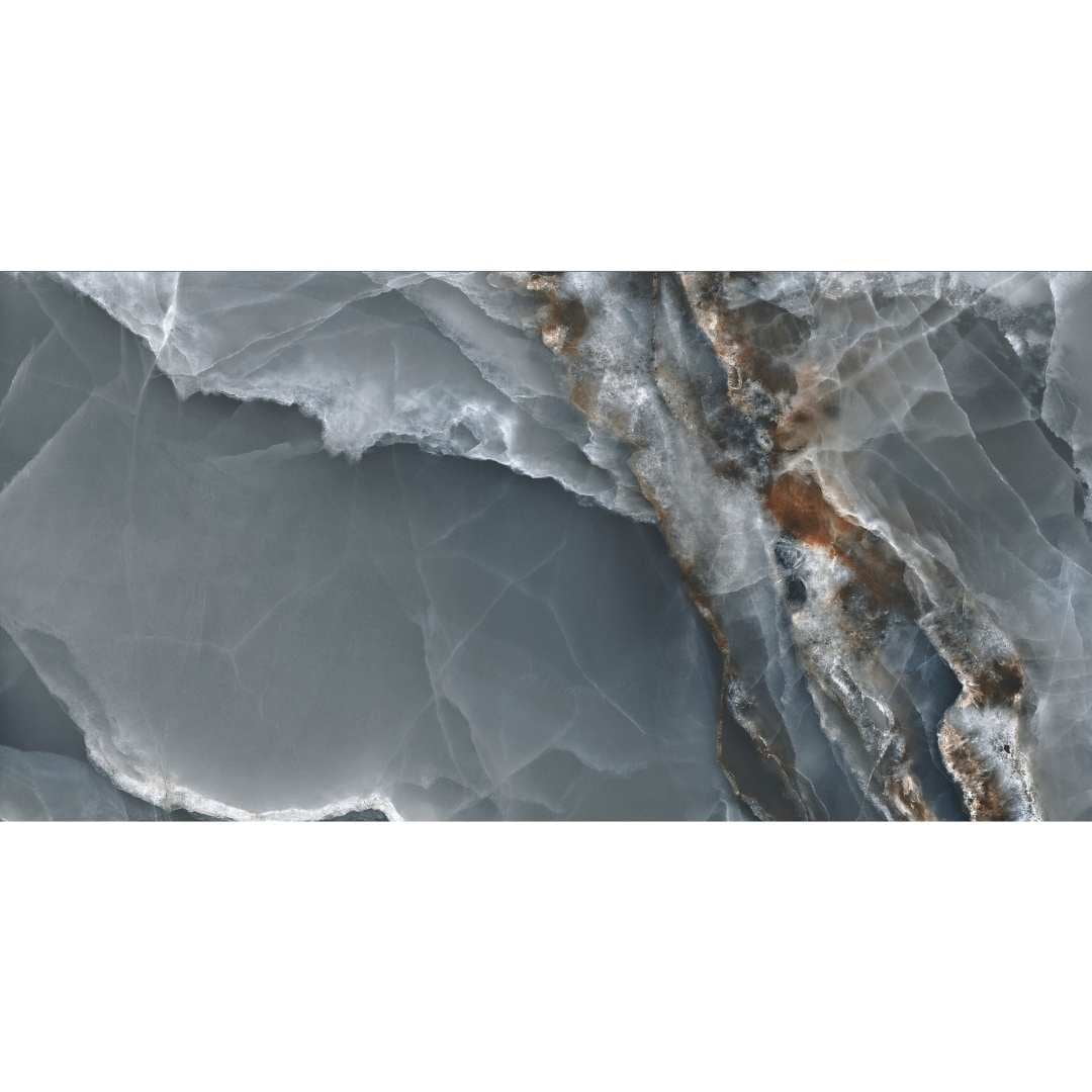 The Tile Life Riptide Blue Porcelain Floor and Wall Tile, 24" x 48", 2 ...