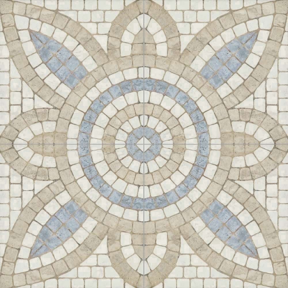 The Tile Life Roman Road 8" x 8" Malta Satin Porcelain Floor and Wall ...