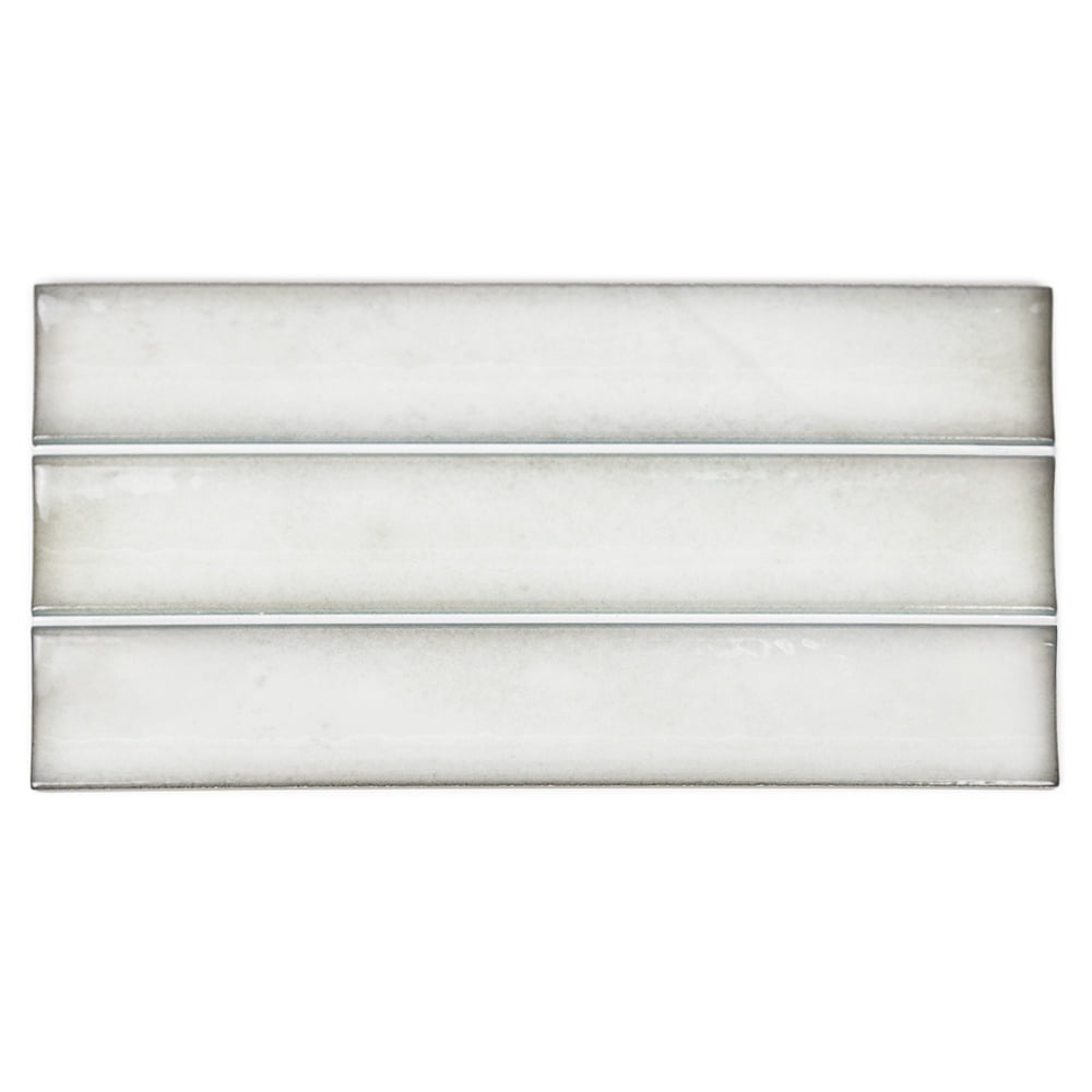 The Tile Life Sakura Fluted Snow Porcelain Wall Tile, 4.5" x 4.5 ...
