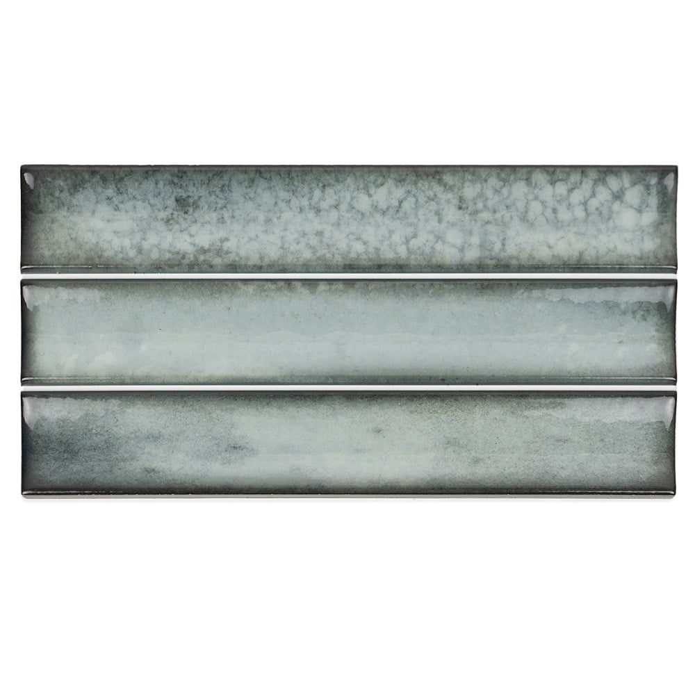 The Tile Life Sakura Fluted Winter Blue Porcelain Wall Tile, 4.5" x 9 ...