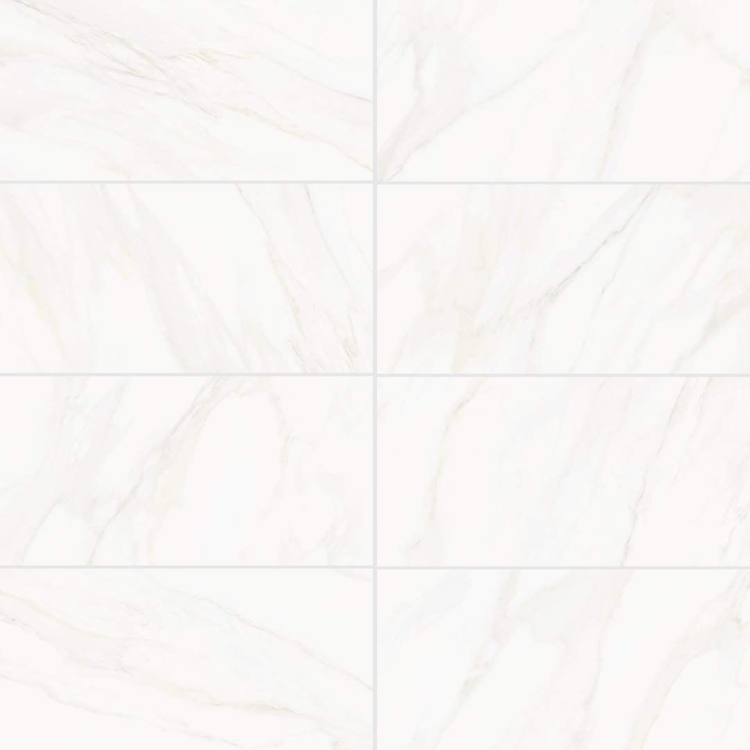 The Tile Life Savannah 4" x 4" White Polished Porcelain Floor and Wall ...