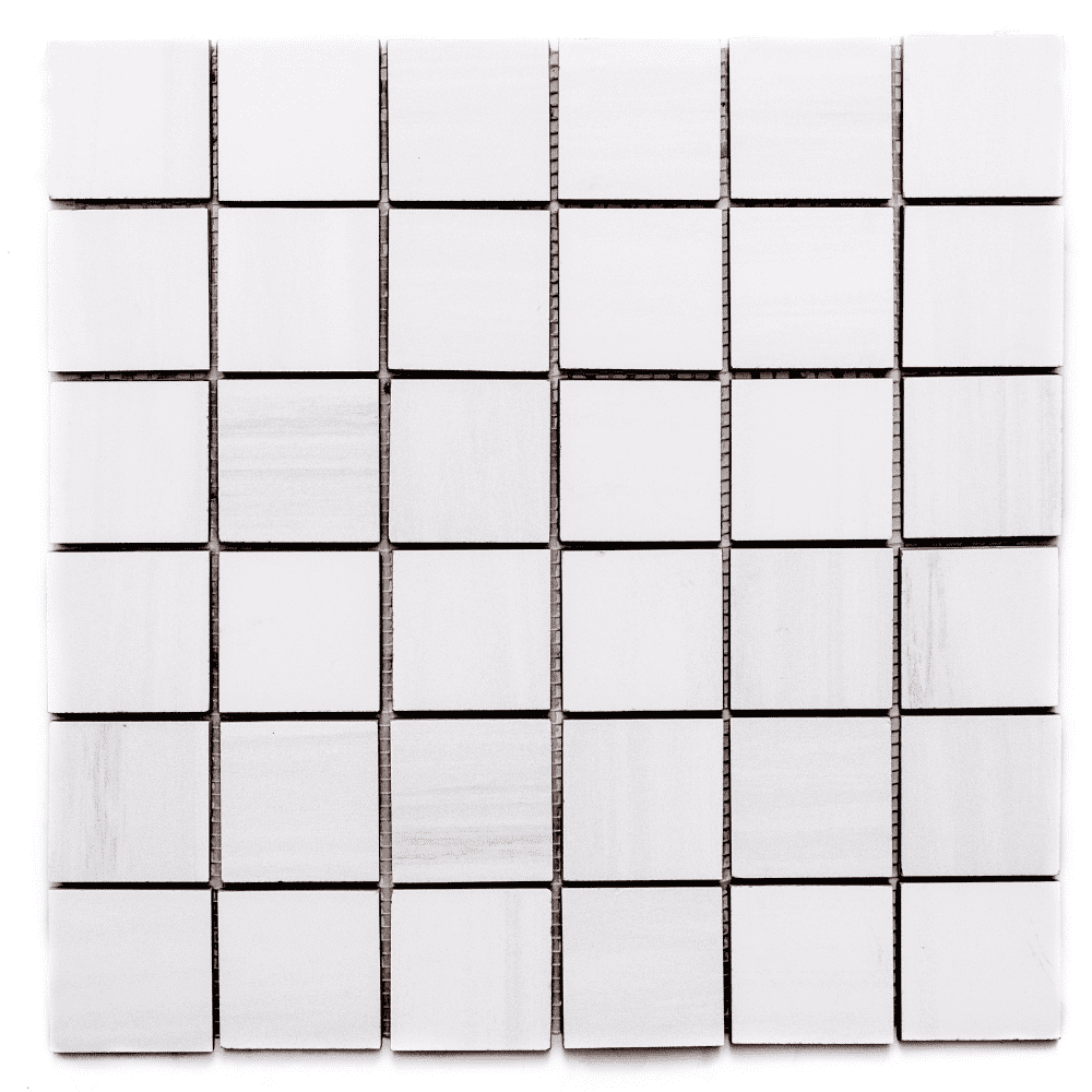The Tile Life Soho 2" x 2" Blanco Porcelain Floor and Wall Tile, 1 ...