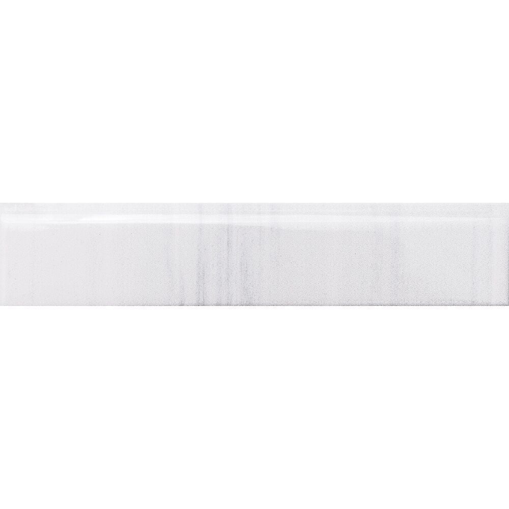 The Tile Life Soho Blanco 2" x 10" Ceramic Bullnose Wall Tile Trim, 1 ...
