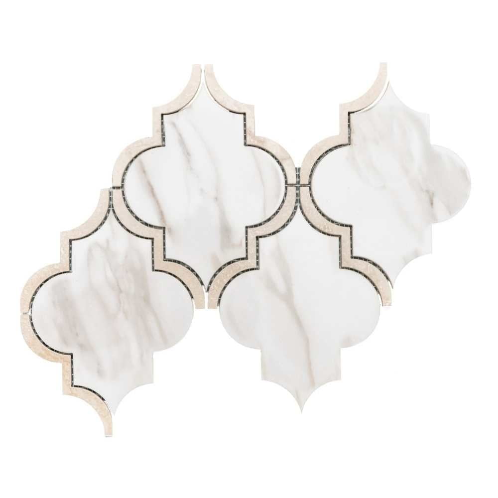 The Tile Life Stately Lantern Calacatta Gold 9" x 14" Porcelain ...