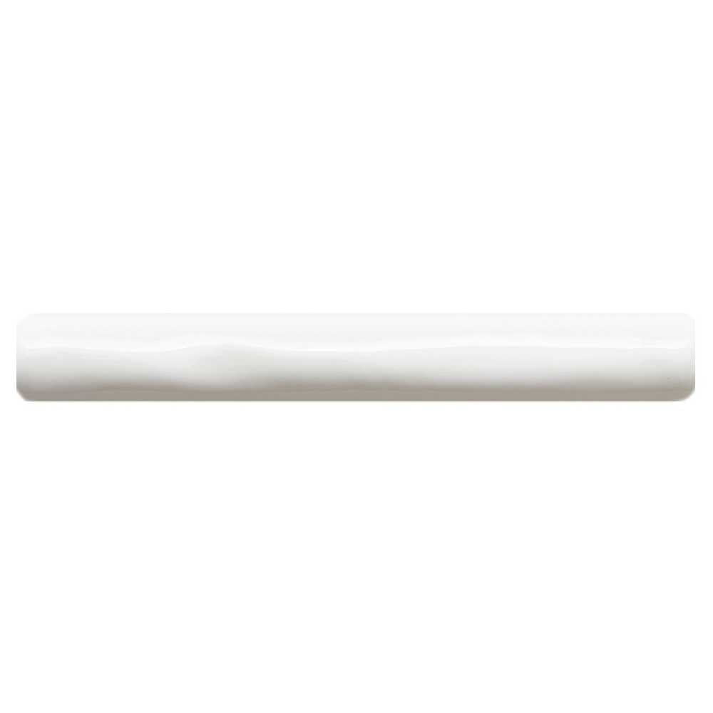 The Tile Life Talavera 1x6 White Glossy Ceramic Pencil Liner Wall Tile ...