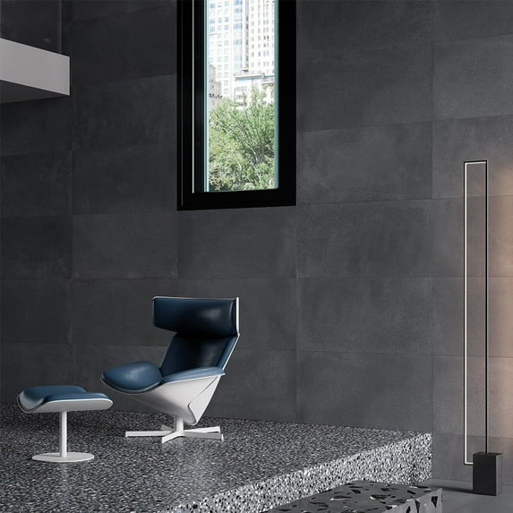 The Tile Life Terrazzo 2.0 Dark Grey Matte Porcelain Floor & Wall Tile ...