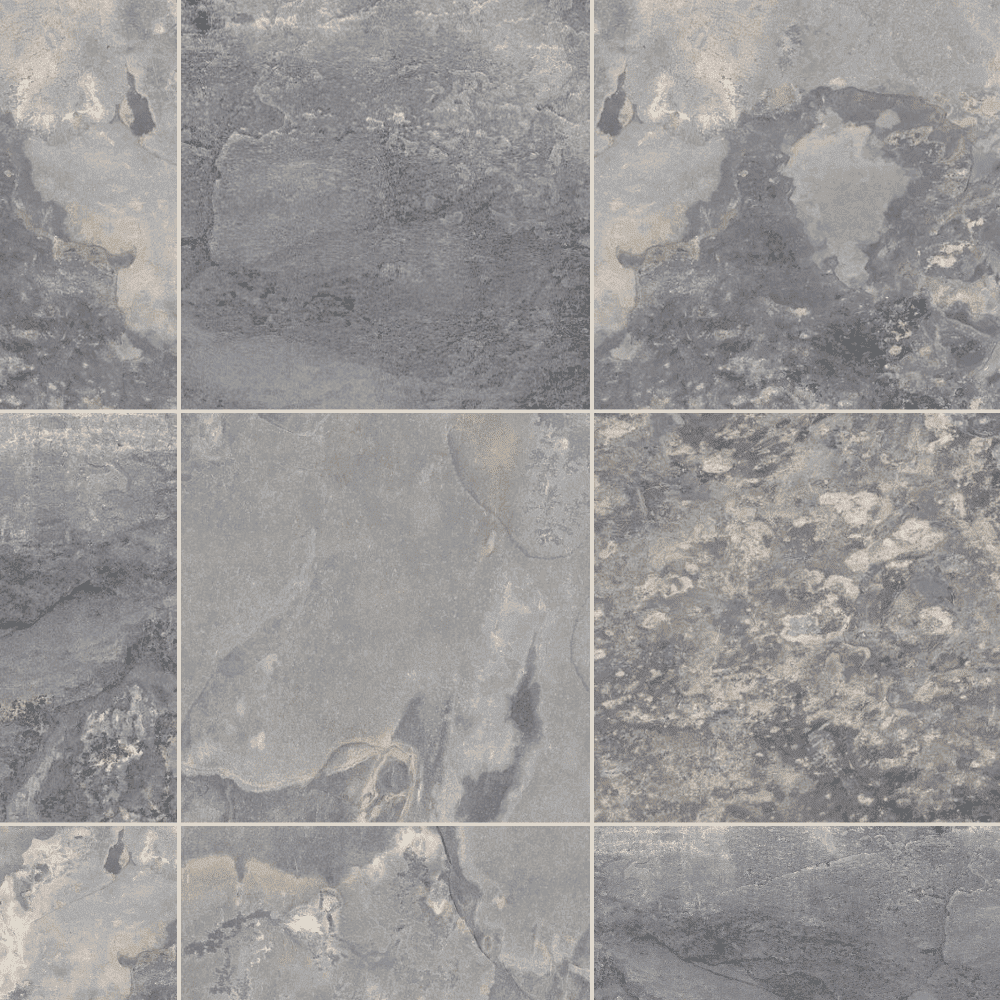 The Tile Life Wells Stone Blue Porcelain Floor and Wall Tile, 6" x 6 ...