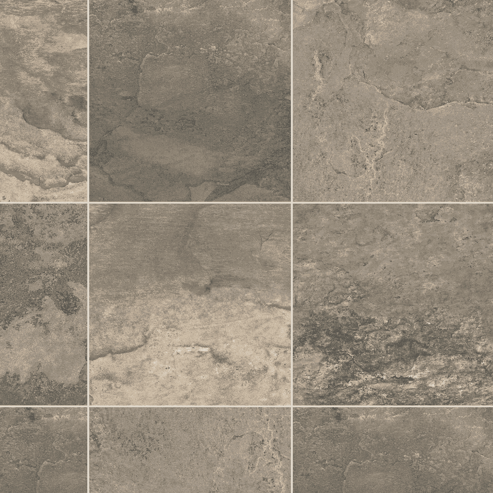The Tile Life Wells Stone Multi Brown 6x6 Porcelain Floor and Wall Tile ...