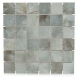 The Tile Project 12x12 Oxyx Noir Green Mosaic Porcelain Tile (12"x12 ...