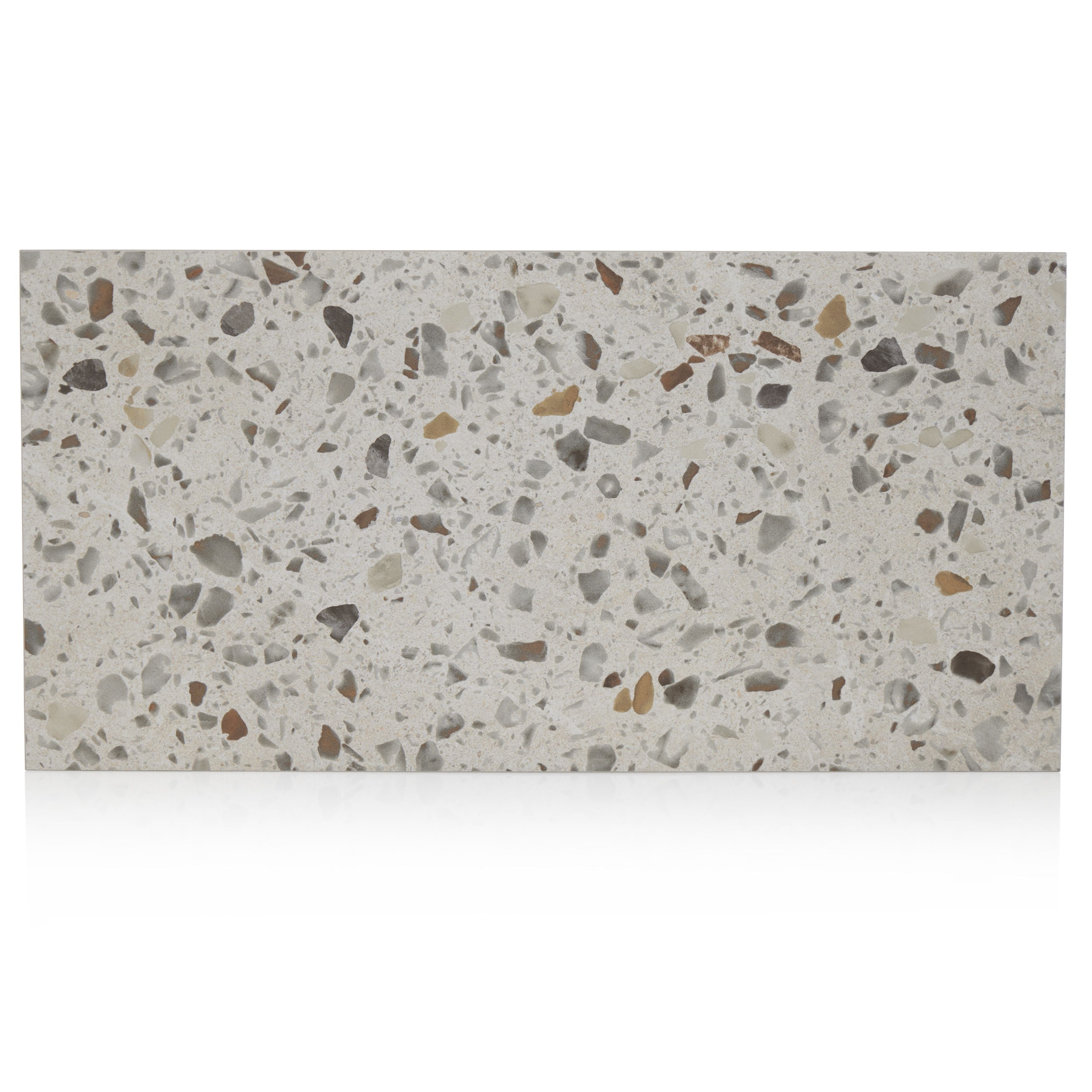 Industry Tile 12x24 Fragment Cream Matte Porcelain Tile (6x6 Sample ...