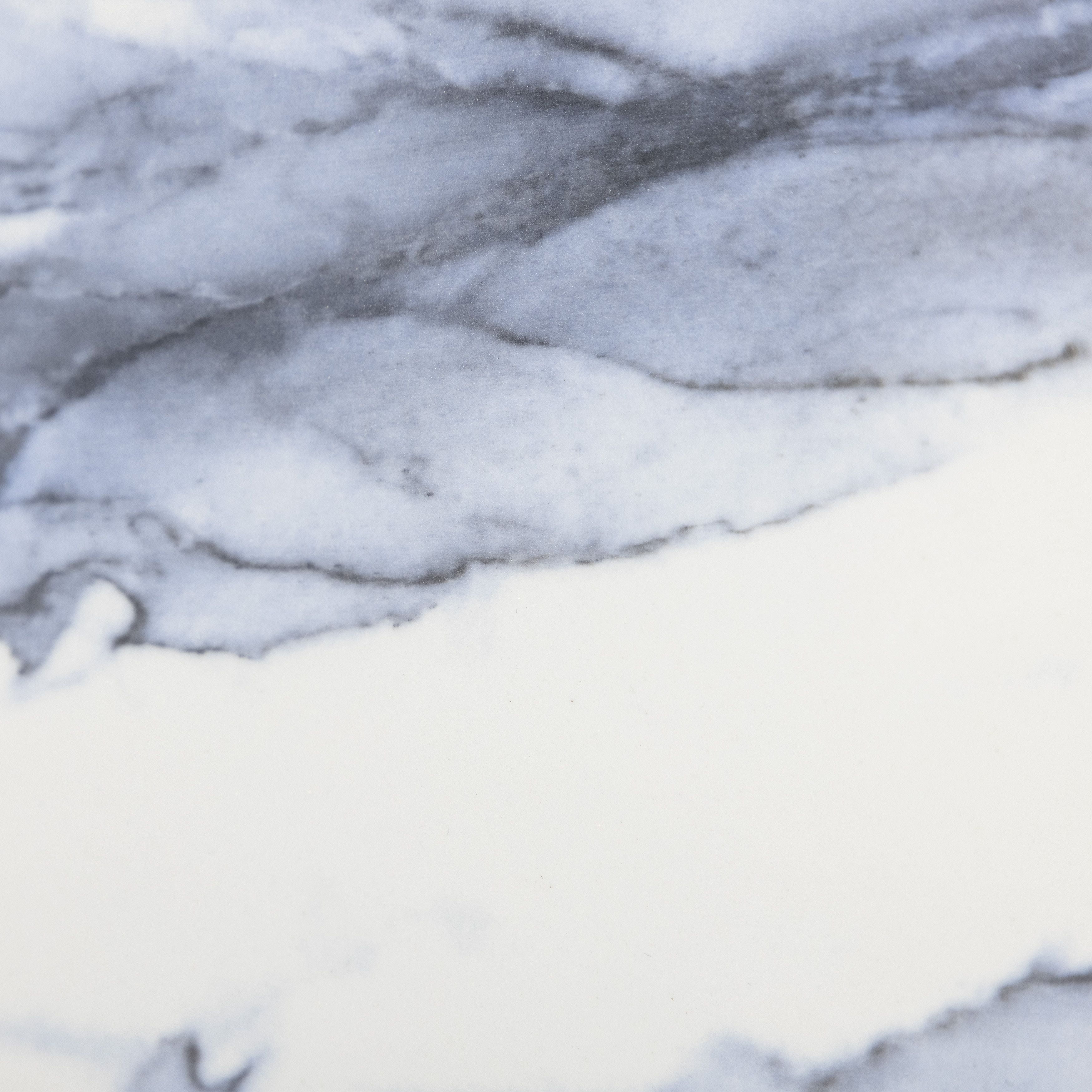 The Tile Project 12x24 Statuario Blue Polished Porcelain Tile (6x6 ...