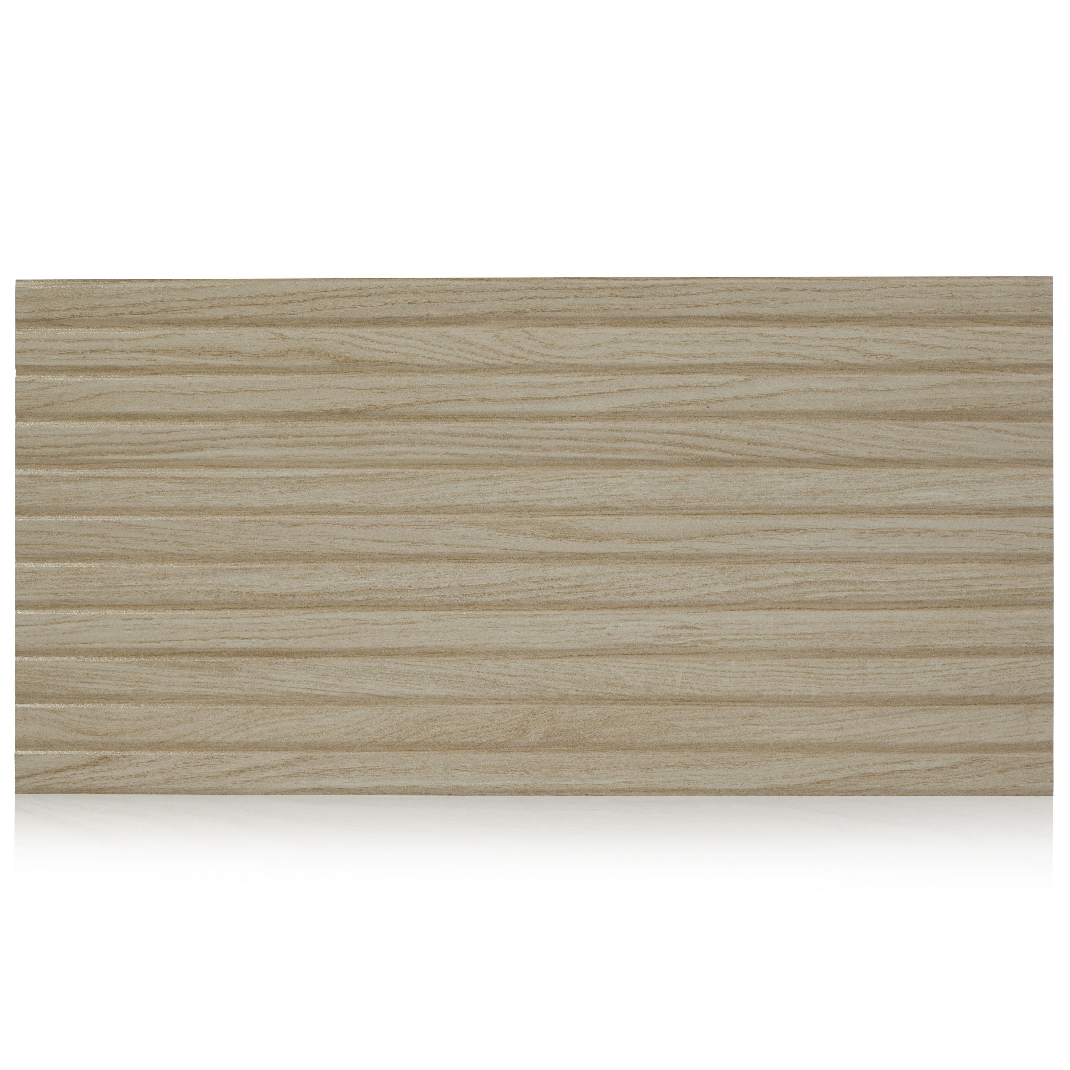 The Tile Project 12x24 Wood Panel 3D Design Wall Tile - Natural (6x6 ...