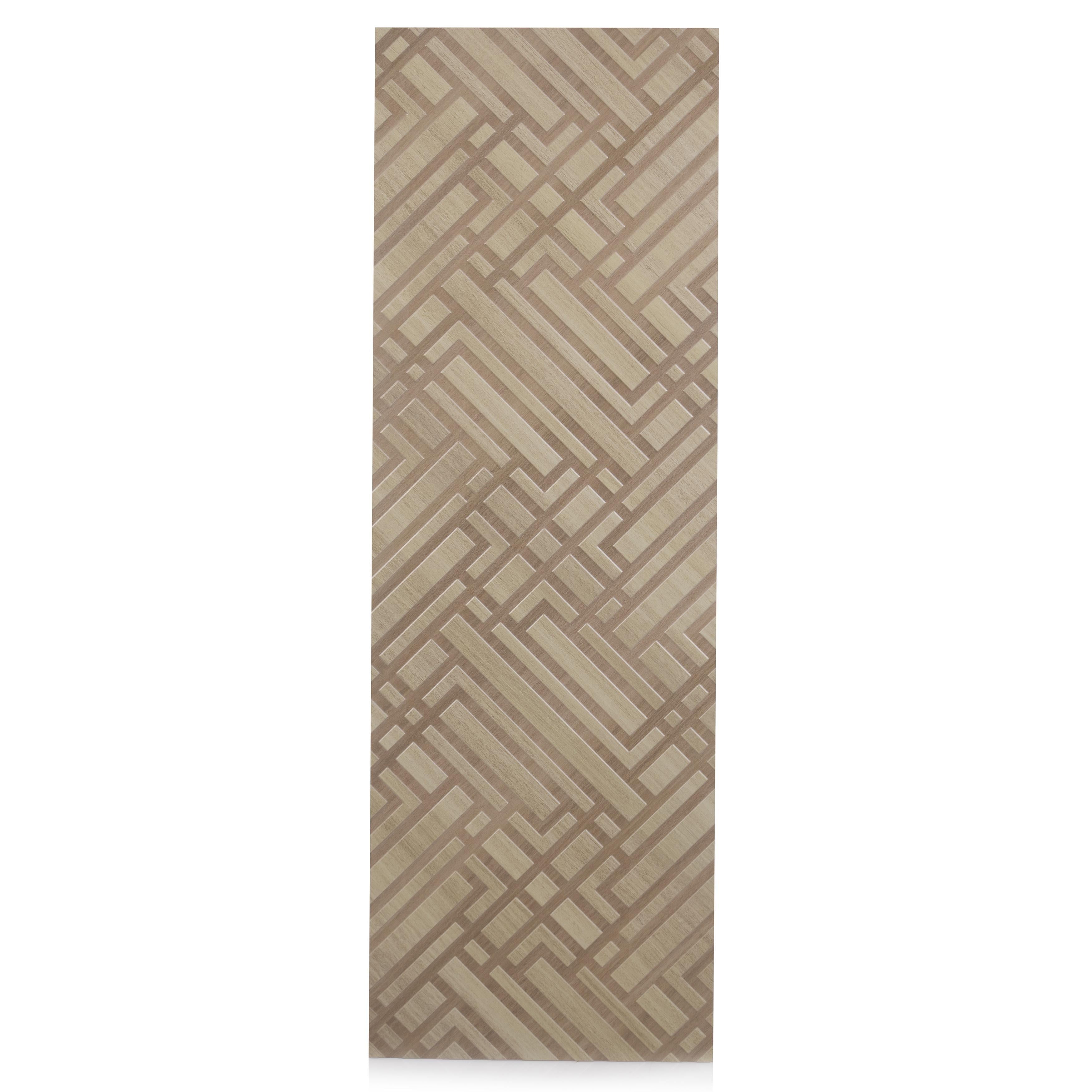 The Tile Project 16x48 Wonderful Cross Designer Wood Look Crema Wall ...