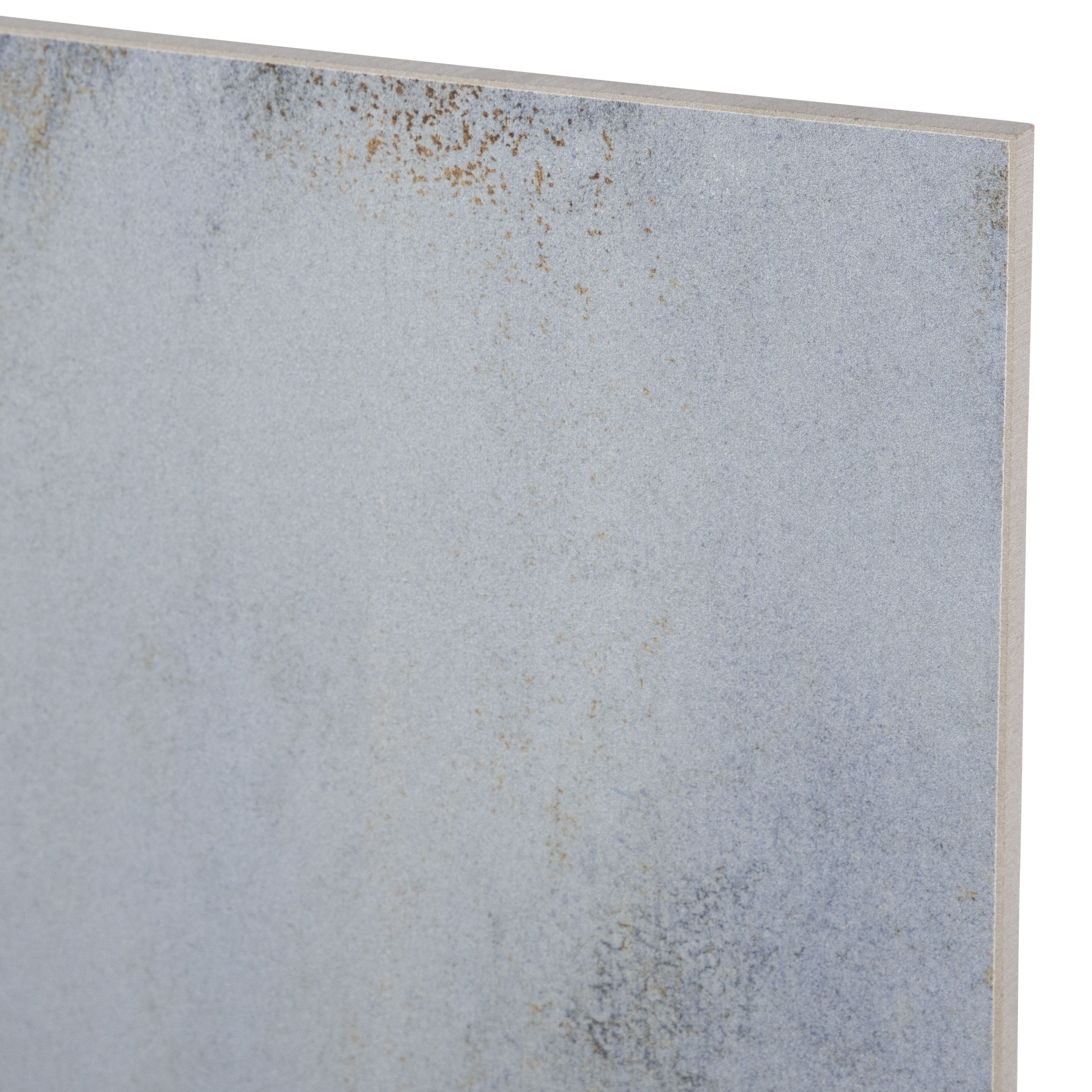 Industry Tile 24x48 Metallica Silver Porcelain Tile (6x6 Sample Swatch ...